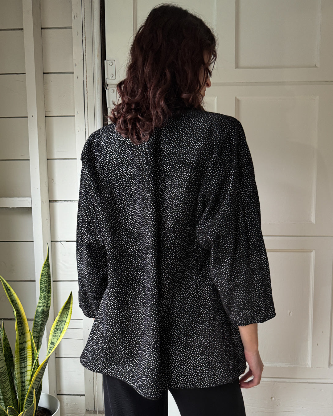 80s Jean Muir Dotted Suede Jacket | S-M - Lucky Vintage