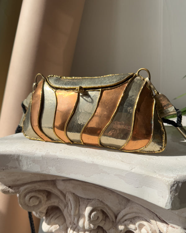 80s Mixed Metals Bag - Lucky Vintage