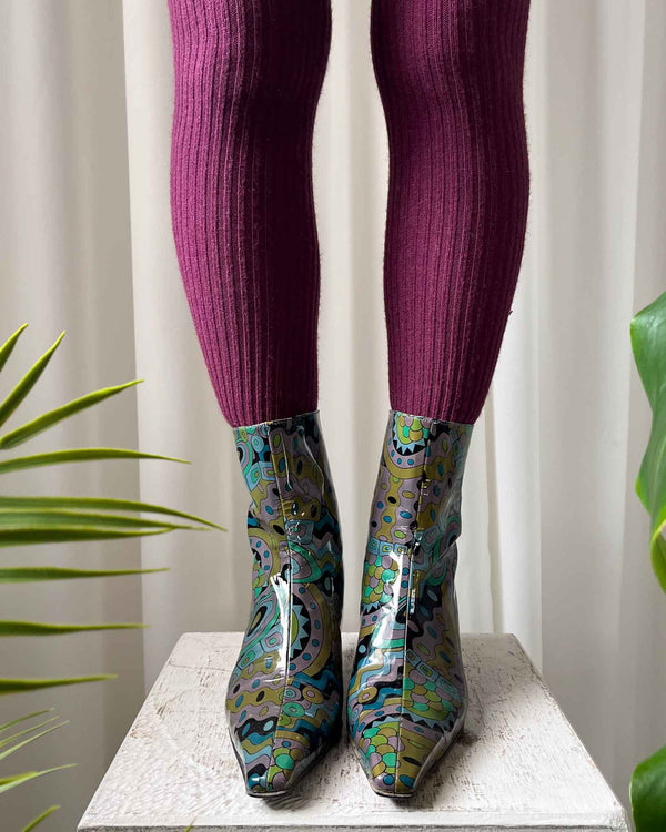 90s Pucci Inspired Booties | 6 - Lucky Vintage
