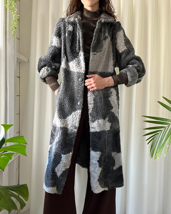 80s Reversible Persian Lamb Coat | S-M - Lucky Vintage